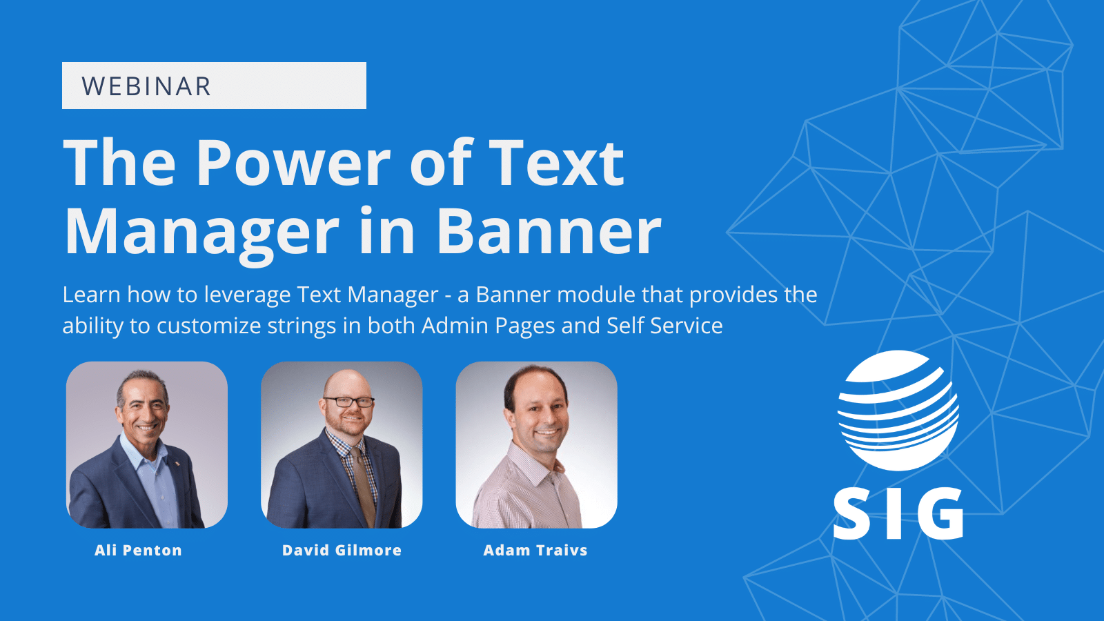 The Power of Text Manager in Banner - Strata Information Group (SIG)